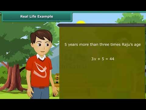 Ch 4 - Simple Equations | Real Life Example - YouTube