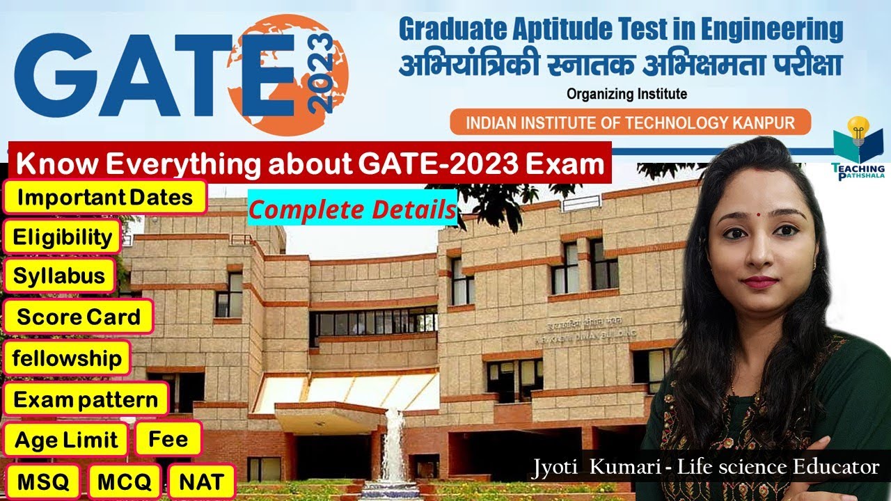 GATE -2023 Complete Details | Eligibility | Fee | Syllabus - YouTube