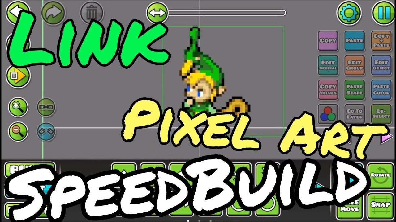 Speed Build #1! - Pixel art - Link (Minish Cap) - Jazari - YouTube