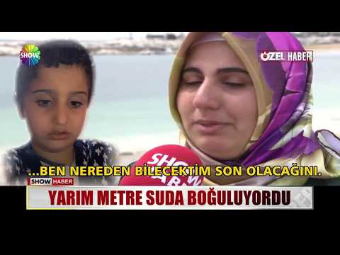 Yarım metre suda boğuluyordu
