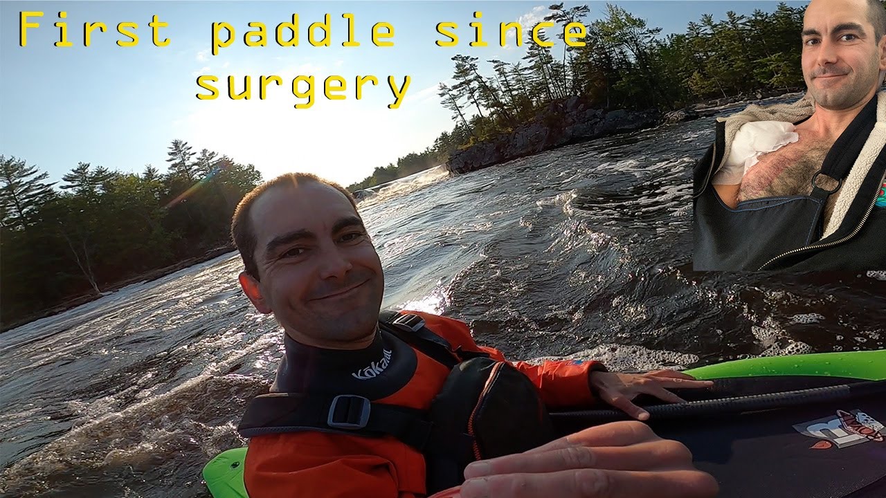 First paddle since surgery - YouTube