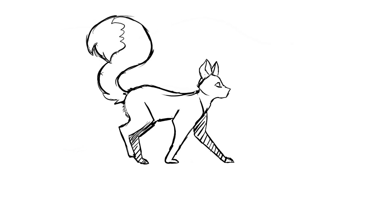 Cat Walk Cycle Animation - YouTube
