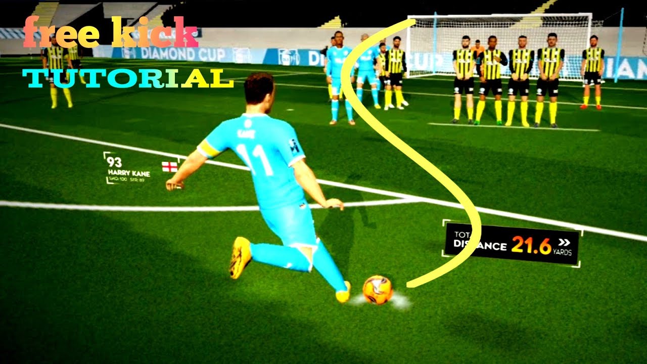 "Master Free Kicks in Dream League Soccer | Step-by-Step Free Kick ...