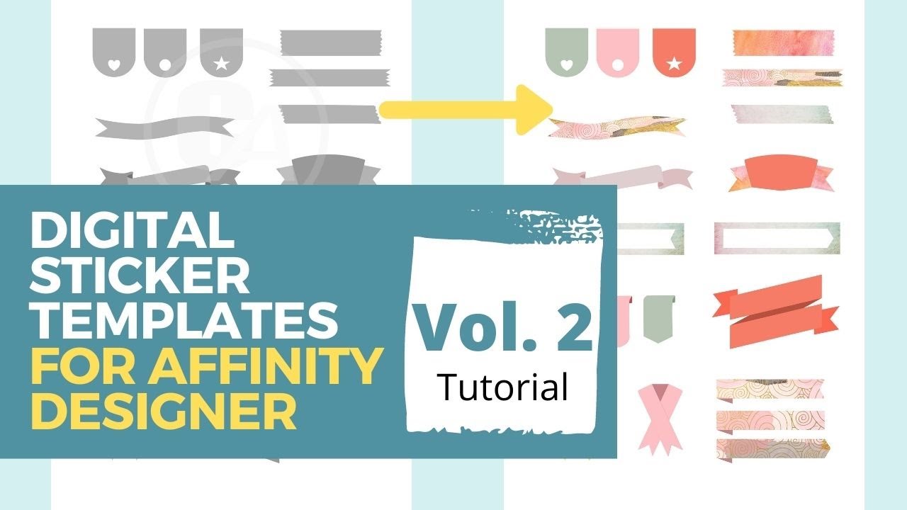 Digital Stickers Templates Vol 2: Tutorial - YouTube