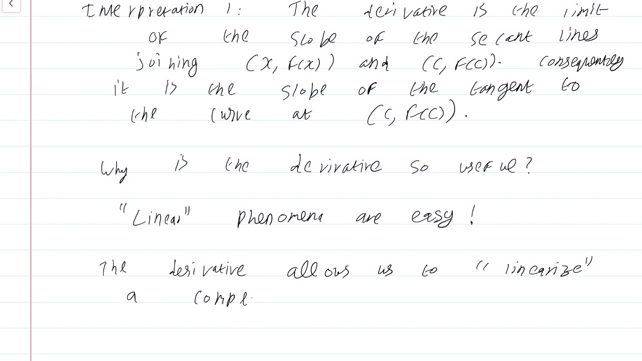 Real Analysis Lecture 22 Part 1: Definition and interpretation of the ...