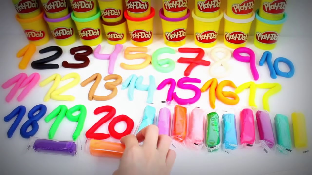 Play Doh Ultimate Rainbow Pack Learn Numbers Play Doh Mountain of ...