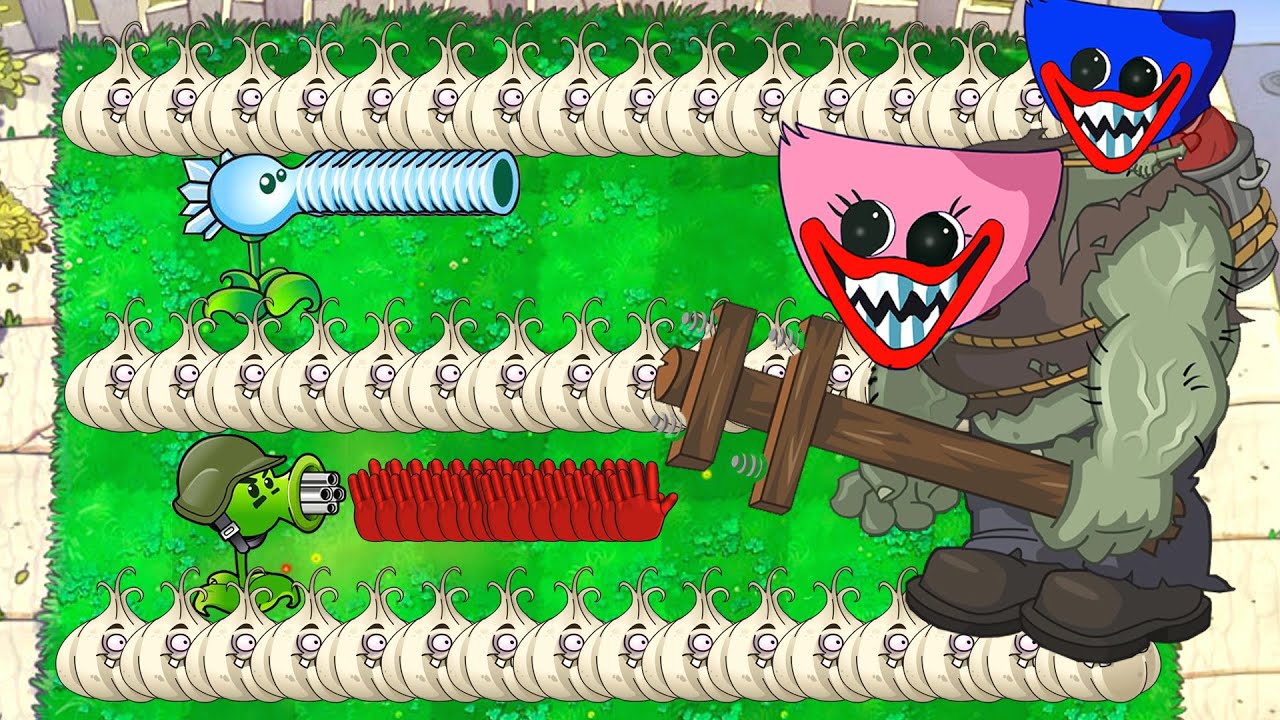 HUGGY WUGGY ZOMBIE Plants VS Zombies Poppy Playtime Animation - YouTube