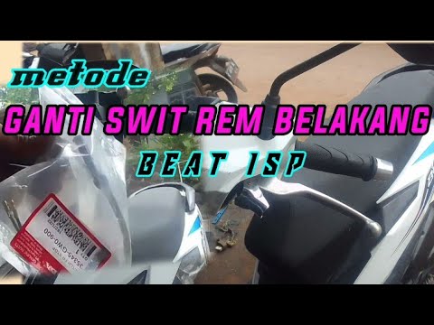 cara ganti swit rem belakang beat - YouTube
