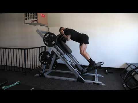 Machine Reverse Hack Squat - YouTube