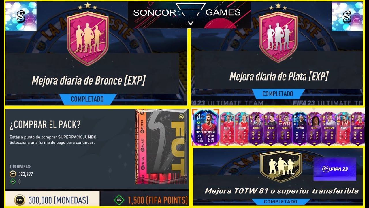 FIFA 23 MEJORA DIARIA DE BRONCE EXP / MEJORA DIARIA DE PLATA EXP / ABRO ...