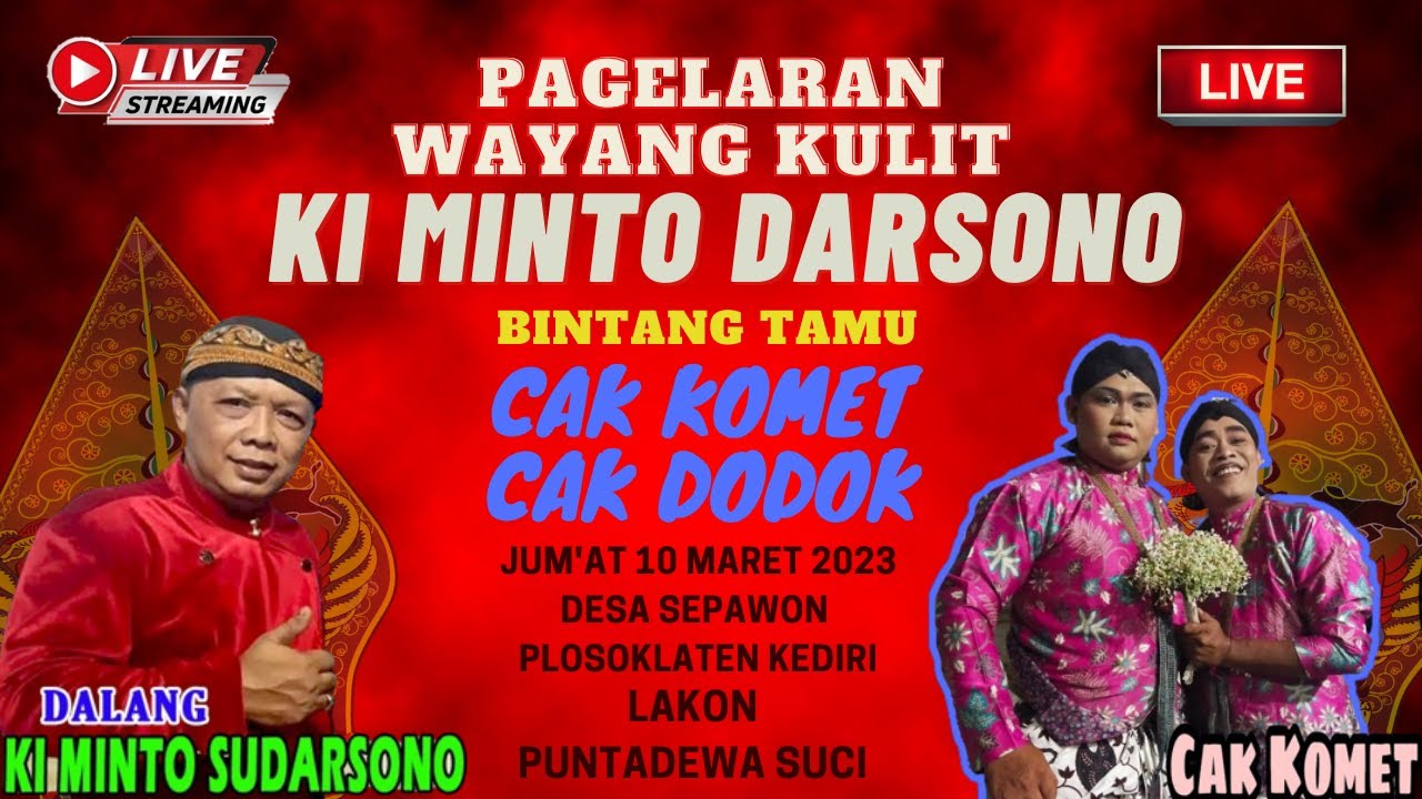 🔴LIVE KI MINTO DARSONO BT CAK KOMET & CAK DODOK DI SEPAWON PLOSOKLATEN ...