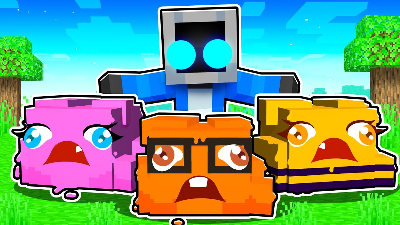 TeeVee Friends become BLOBS in Minecraft! - YouTube