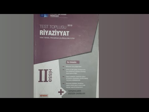 Test toplu.2 ci hisse.Coxuzluler,onların səthi və həcmi.Prizma və onun elementleri.