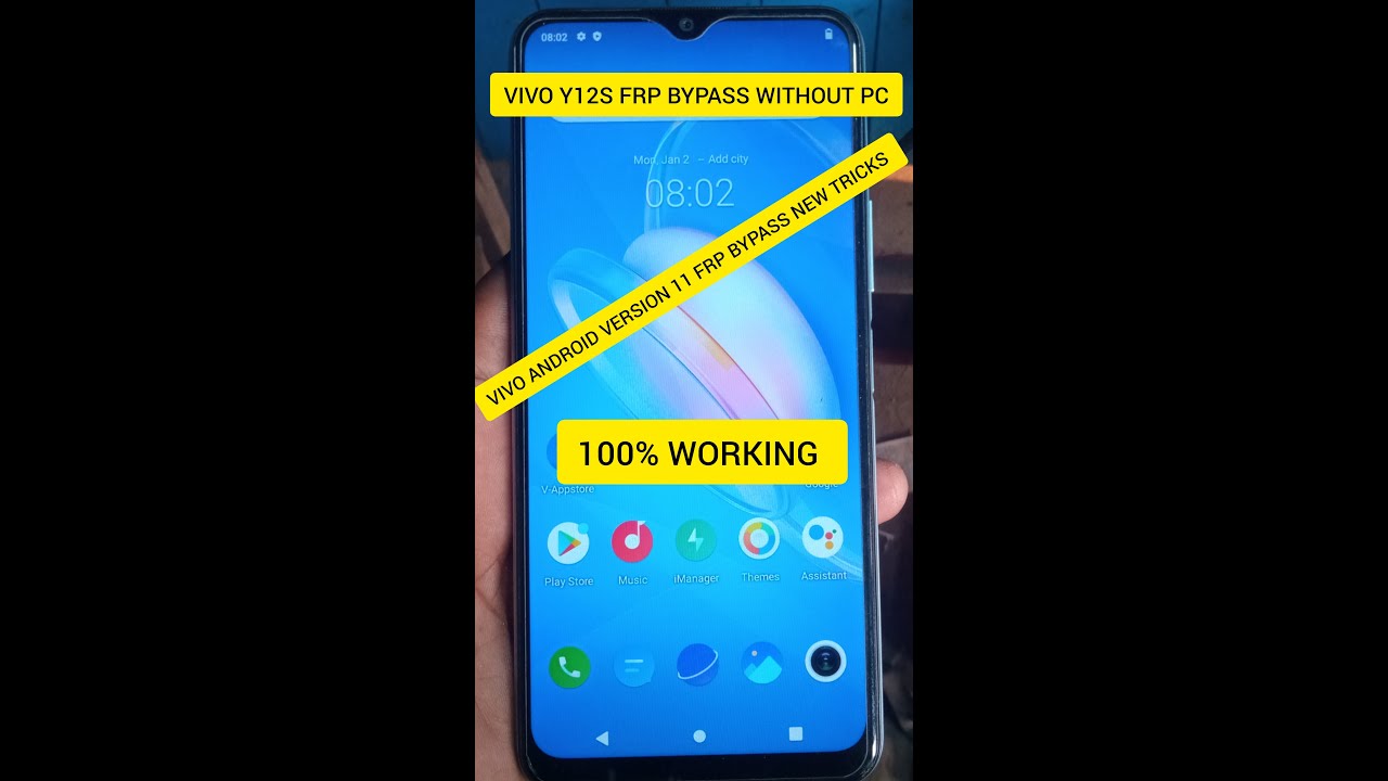 VIVO Y12s (v2033, v2026, v2069) FRP Bypass || Google Account Lock ...