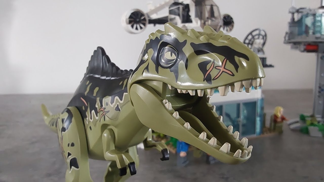 giganotosaurus lego stop motion test - YouTube