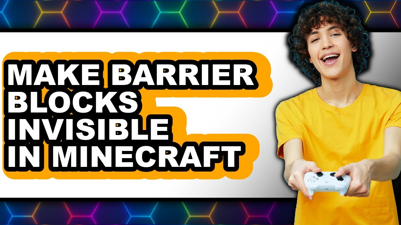 How To Make Barrier Blocks Invisible In Minecraft (Full Guide) - YouTube