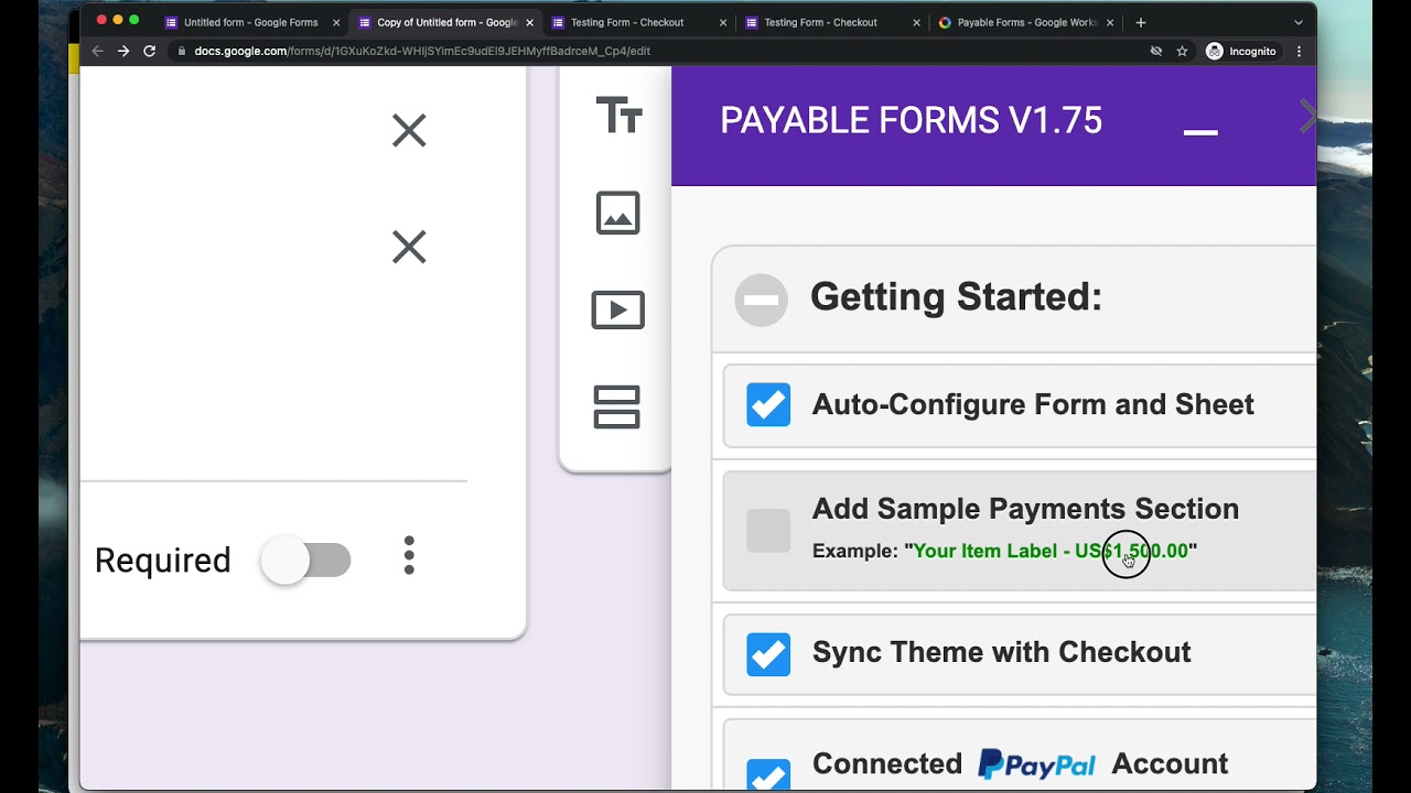 "Free Order" - Payable Forms Troubleshooting Money Formats - YouTube