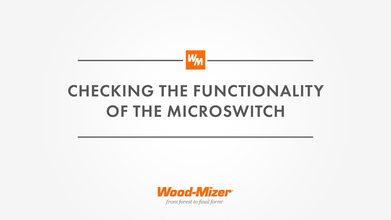 How to Check the Functionality of the Microswitch | Wood-Mizer - YouTube