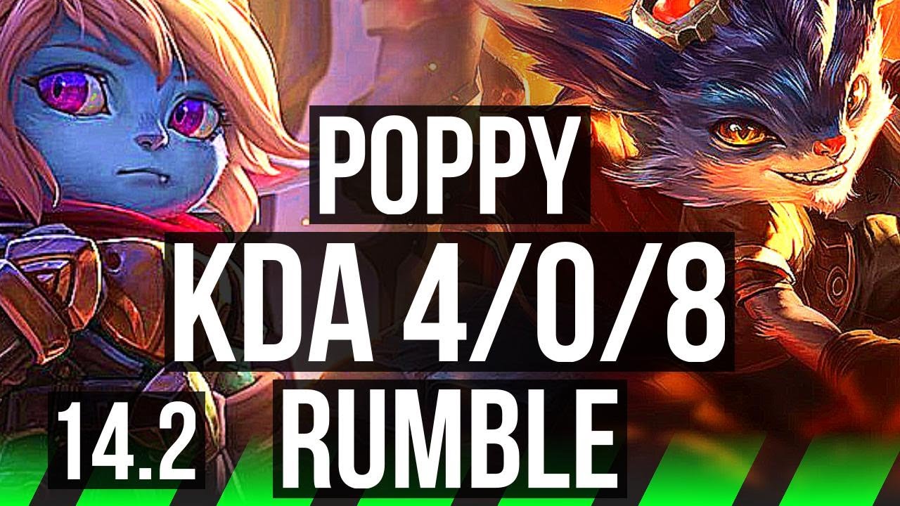 POPPY vs RUMBLE (JNG) | 4/0/8 | KR Master | 14.2 - YouTube