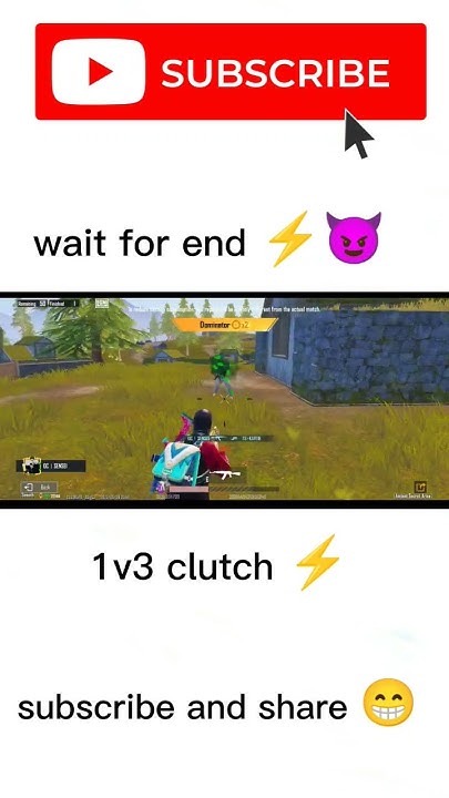 1v3 clutch 😈⚡ wait for end ⚡ #shorts #gaming #pubgmobile #bgmi #shortsfeed #short - YouTube