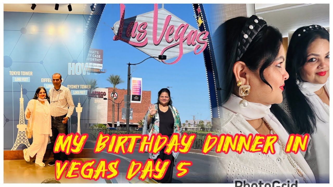 My birthday dinner at top of the world strat hotel in Las Vegas day 5 ...
