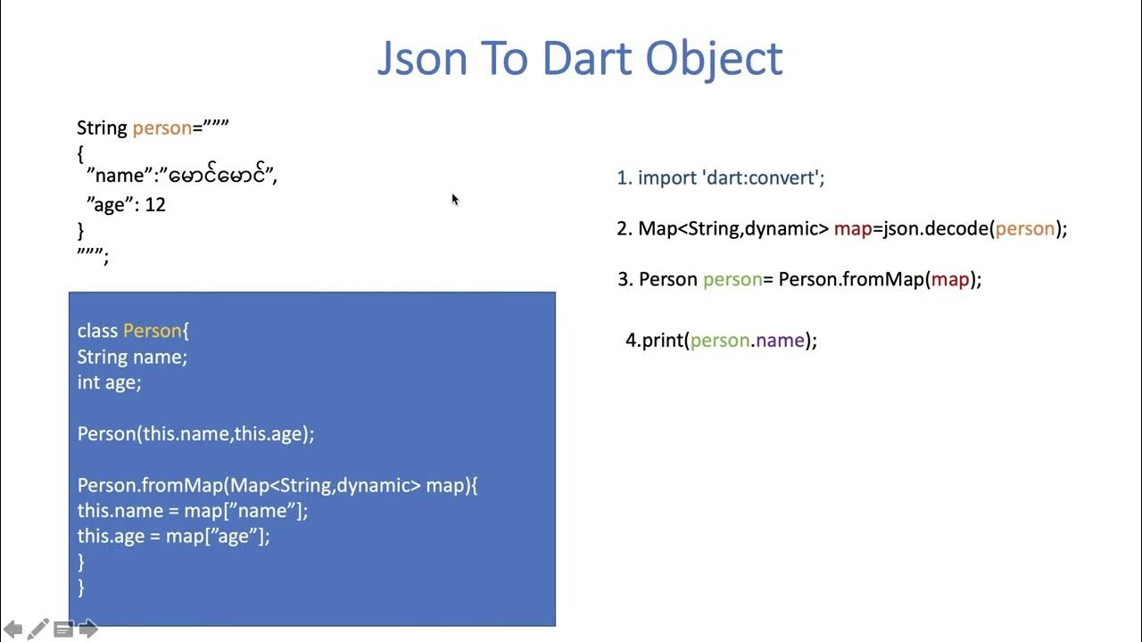 76 JSON Array To Dart List - YouTube
