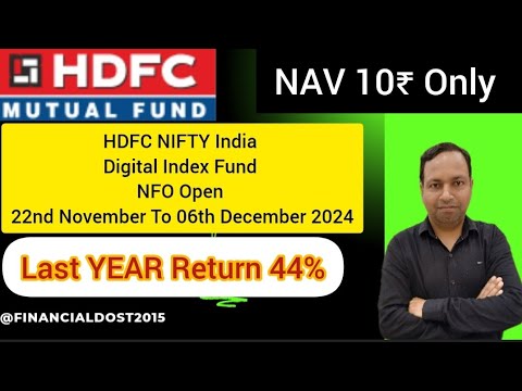 HDFC Nifty India Digital Index Fund #nforeview #newnfo #bestinvestment ...