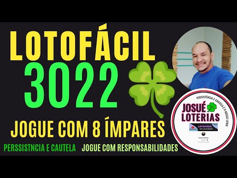 LOTOFACIL 3022, VEJA NOSSAS DICAS PARA LOTOFACIL E BOA SORTE! - YouTube