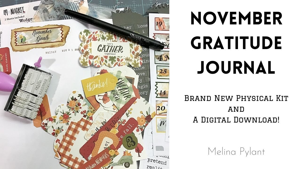 NOVEMBER GRATITUDE JOURNAL | BRAND NEW KIT & DIGITAL DOWNLOAD | A FEW ...