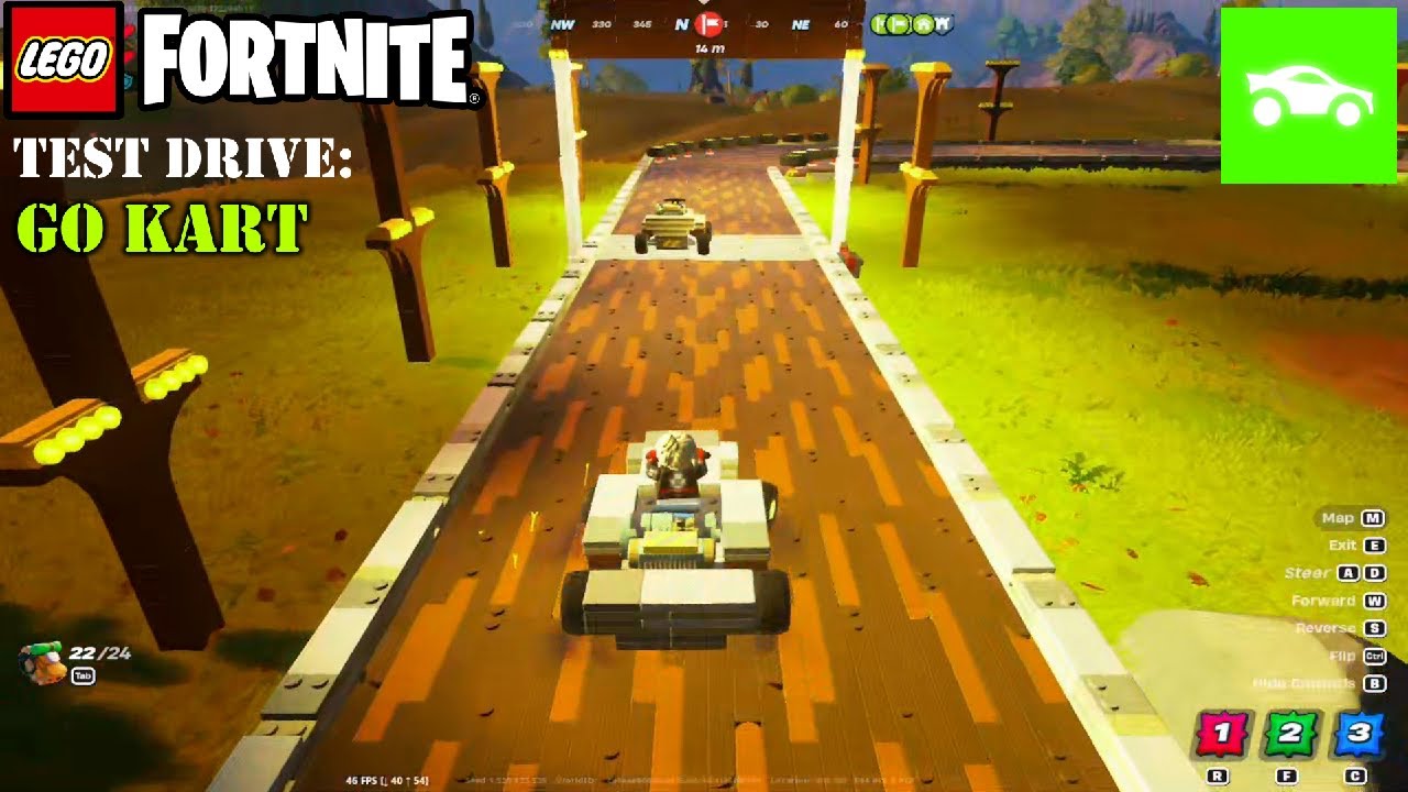 LEGO Fortnite Test Drive: 🏁 Go Kart 🏎️ - YouTube