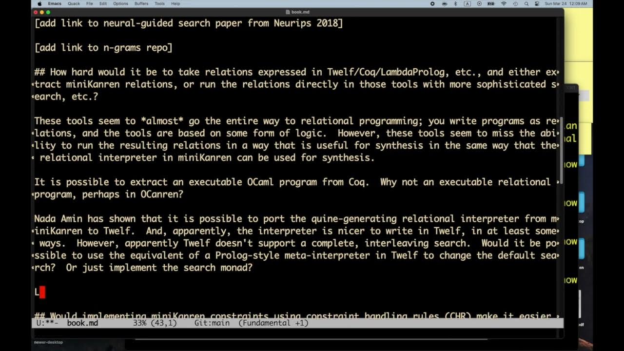 Confused Will’s Big List of Things He’d Like to Know about Relational Programming - Part 3 - YouTube