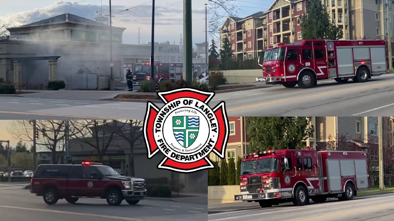 Township Of Langley Fire Working Structure Fire Scene Footage - YouTube