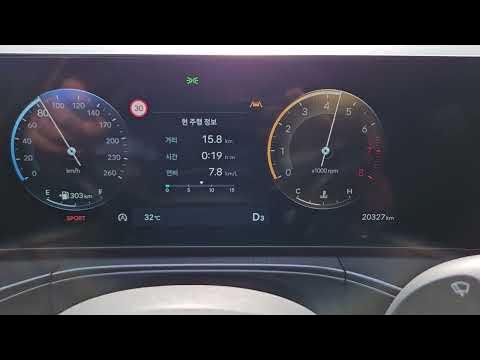 싼타페mx5 2.5T 2wd 제로백 - YouTube