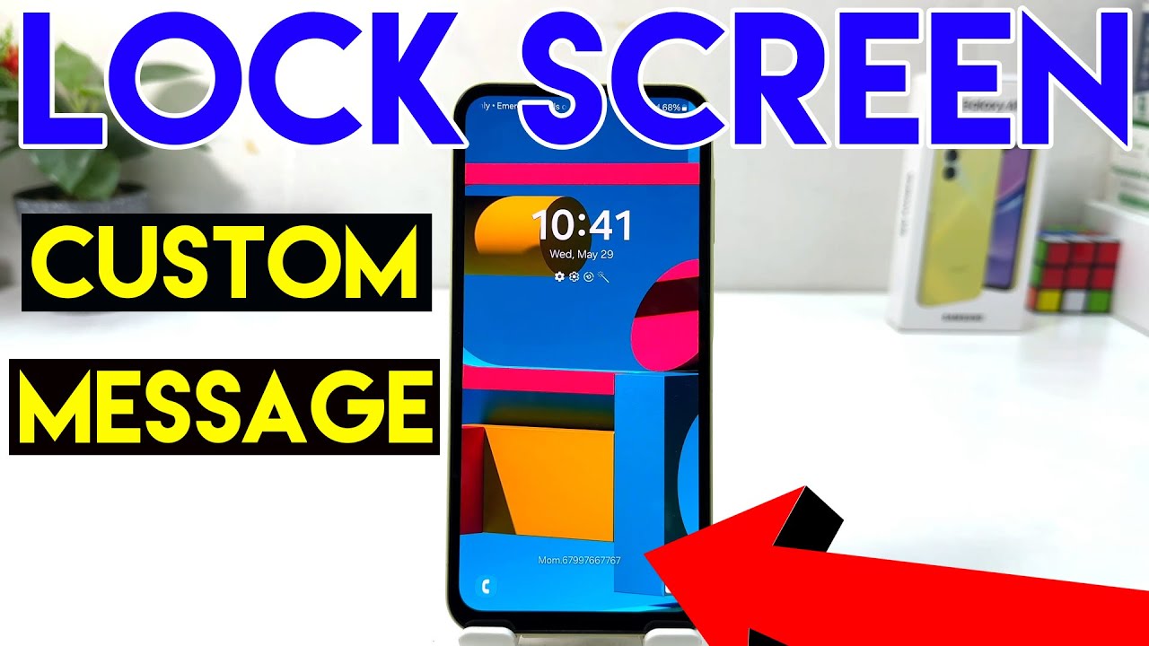 Samsung Galaxy A15: How to Set a Custom Message on the Lock Screen ...