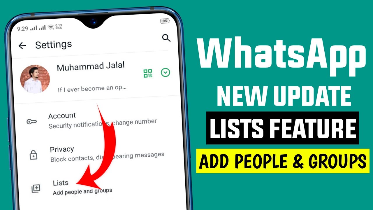 WhatsApp add people and group chats to lists || WhatsApp new update || WhatsApp lists update ...