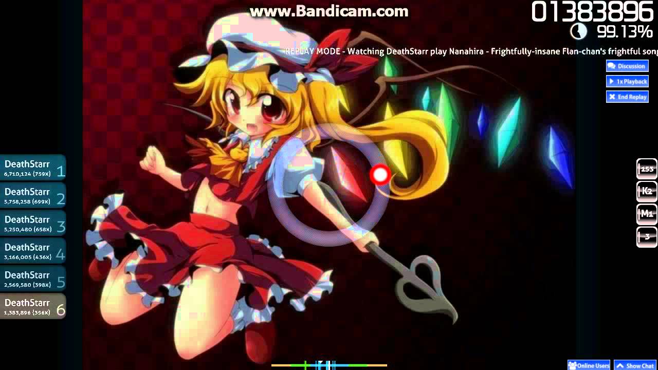 Osu! - Frightfully-insane flan-chan's frightful song [Hard] - YouTube
