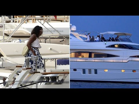PHOTOS: Barack and Michelle Obama Enjoy Vacation On a Luxury Yacht in ...