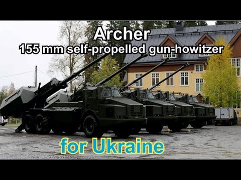 Archer 155 mm self propelled gun howitzer - YouTube