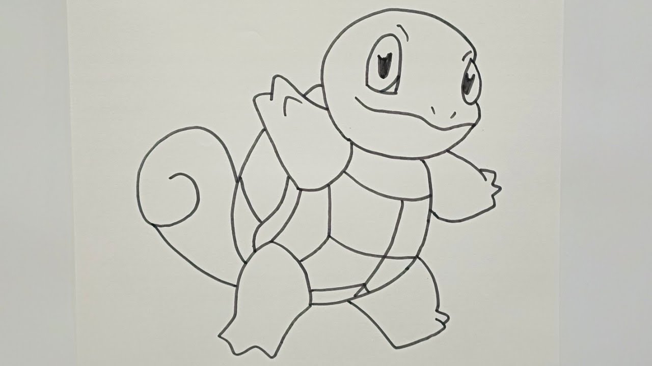 How to Draw Squirtle | Squirtle Pokemon Drawing - YouTube
