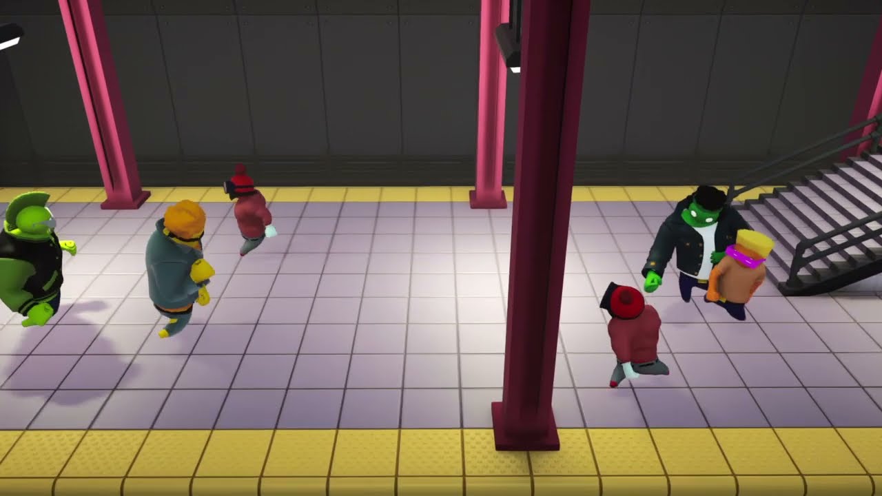Gang Beasts - Waves Subway Completion - YouTube