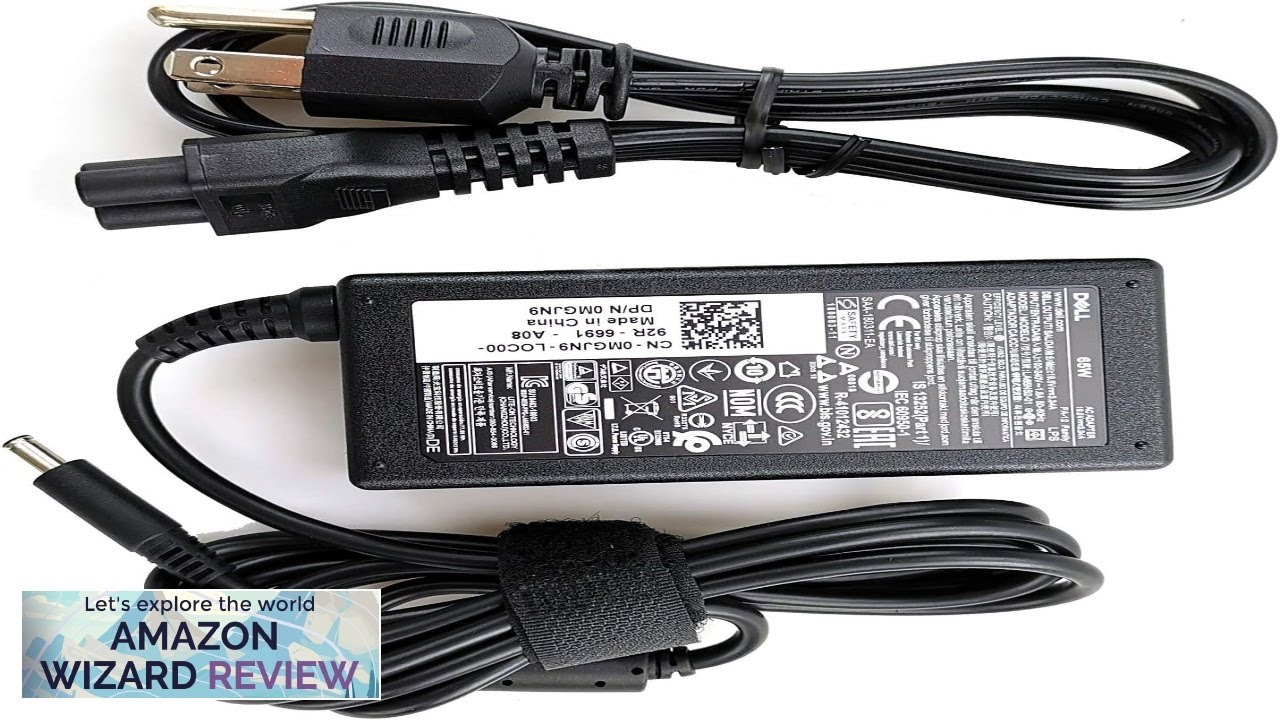 New Dell Original Laptop Charger 65W watt 4.5mm tip AC Power Adapter ...