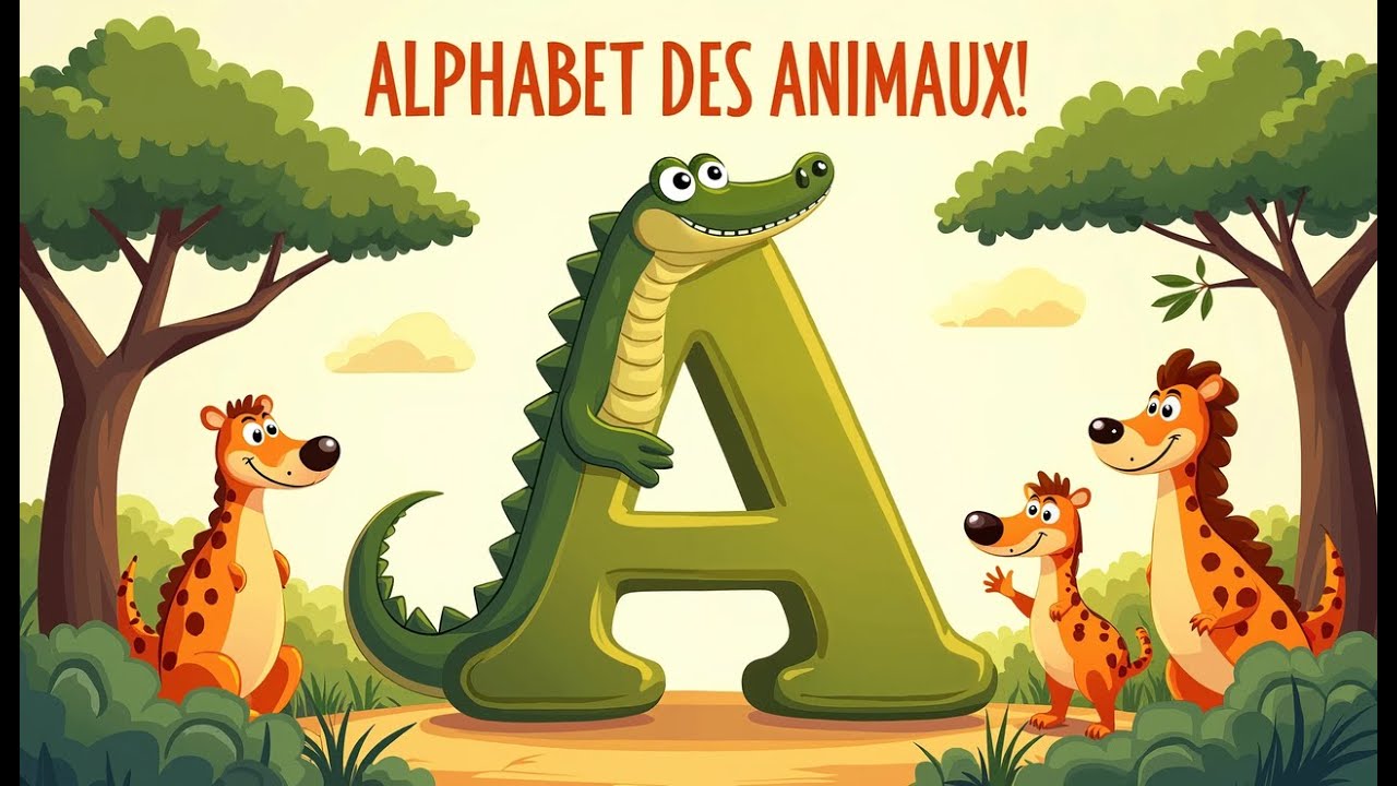 L'ALPHABET DES ANIMAUX: APPRENDRE l'alphabet avec des animaux rigolos ...