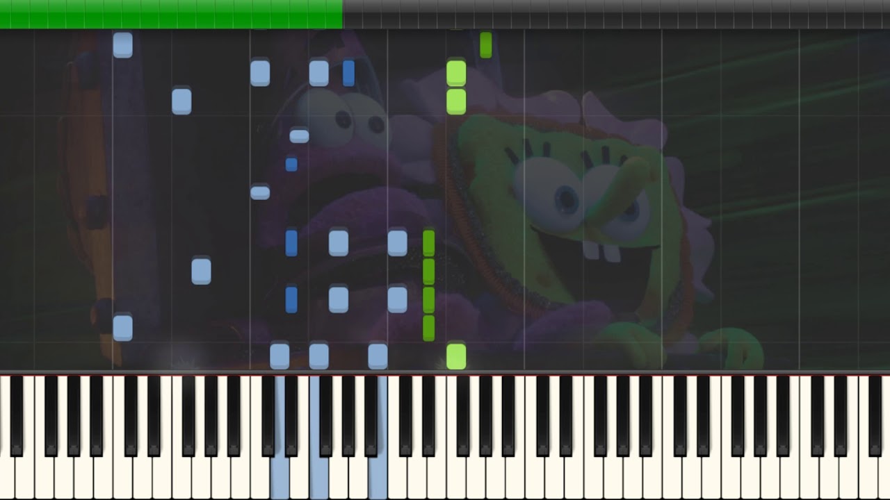 SpongeBob Song: Ahhhh (aka The Scare Song) - Piano cover - YouTube