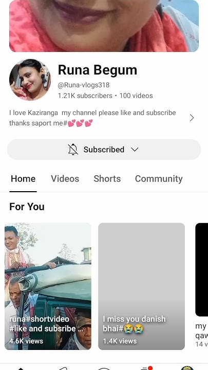 My comment #1.21k subscriber #YouTube @Runa Begum 😲😲😲😲 - YouTube