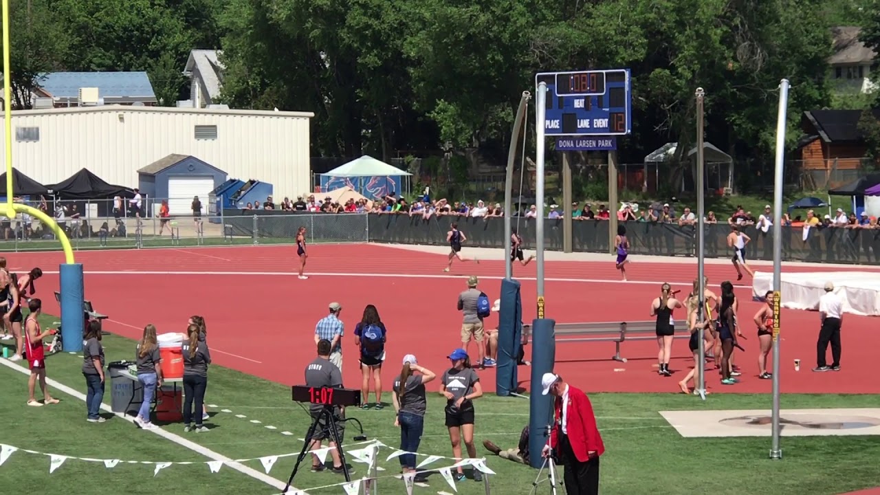Caleb Stamper 800M 1:52.60 Idaho State Championship 1st Place 5-19-2018 ...