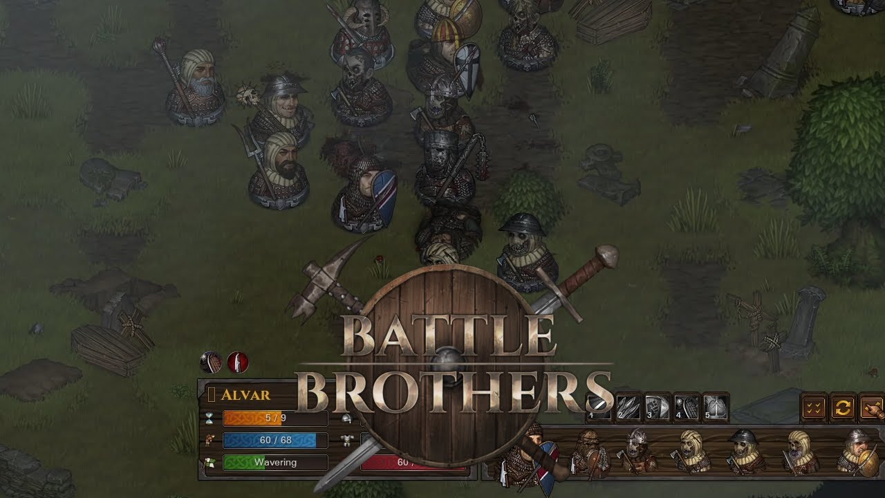 A necro-hero team up in Battle Brothers - YouTube