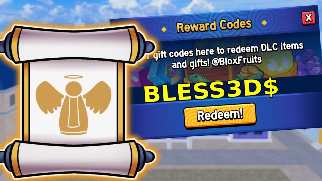 BLESSED SCROLL CODE BLOX FRUITS ROBLOX - YouTube
