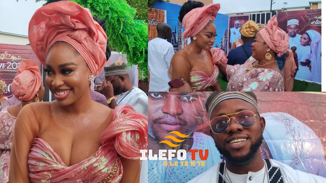 YOUNG & RICH ACTRESS YETUNDE BANABAS HONORS SENIOR COLLEAGUES,JAMIU AZEEZ @LUMEK WEDDING - YouTube