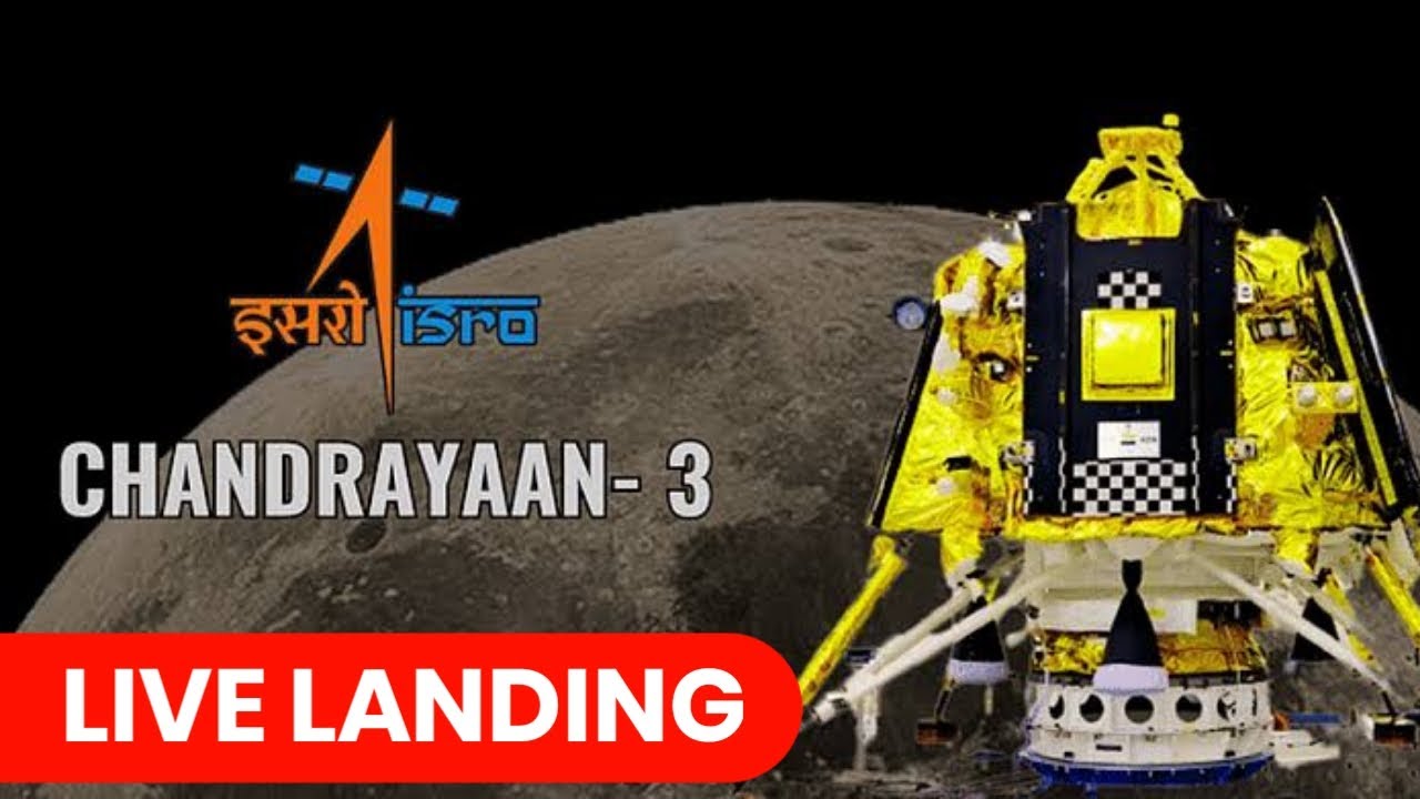 Chandaryan 3 Live Landing on Moon, Chandaryan 3 Today Live Video, Live ...