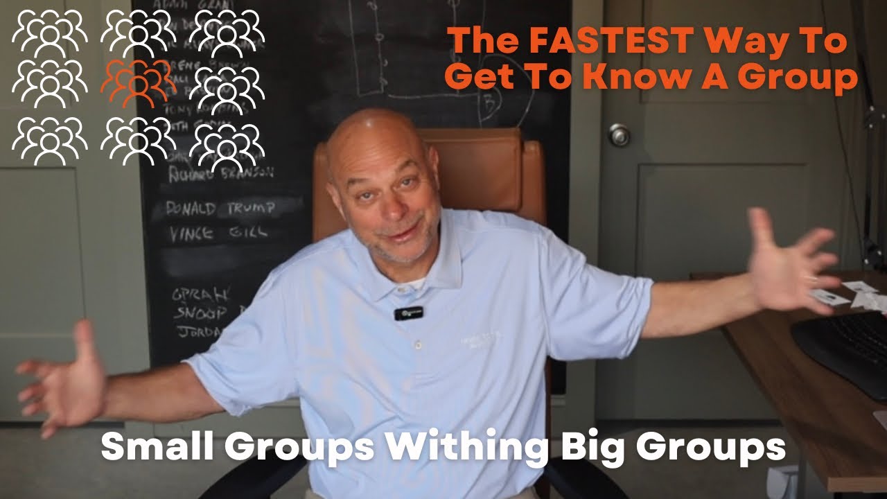 The FASTEST Way to Get to Know A Group | Small Groups Within Big Groups ...